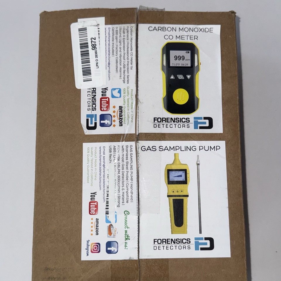 FORENSICS DETECTORS FD H2S Monitor + Pump w/Probe | USA NIST Calibrated ...