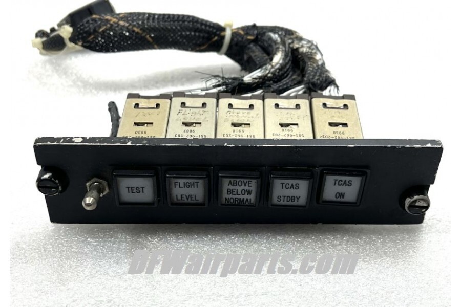 581-962-203, Aircraft TCAS Annunciator Lights Control Panel | eBay