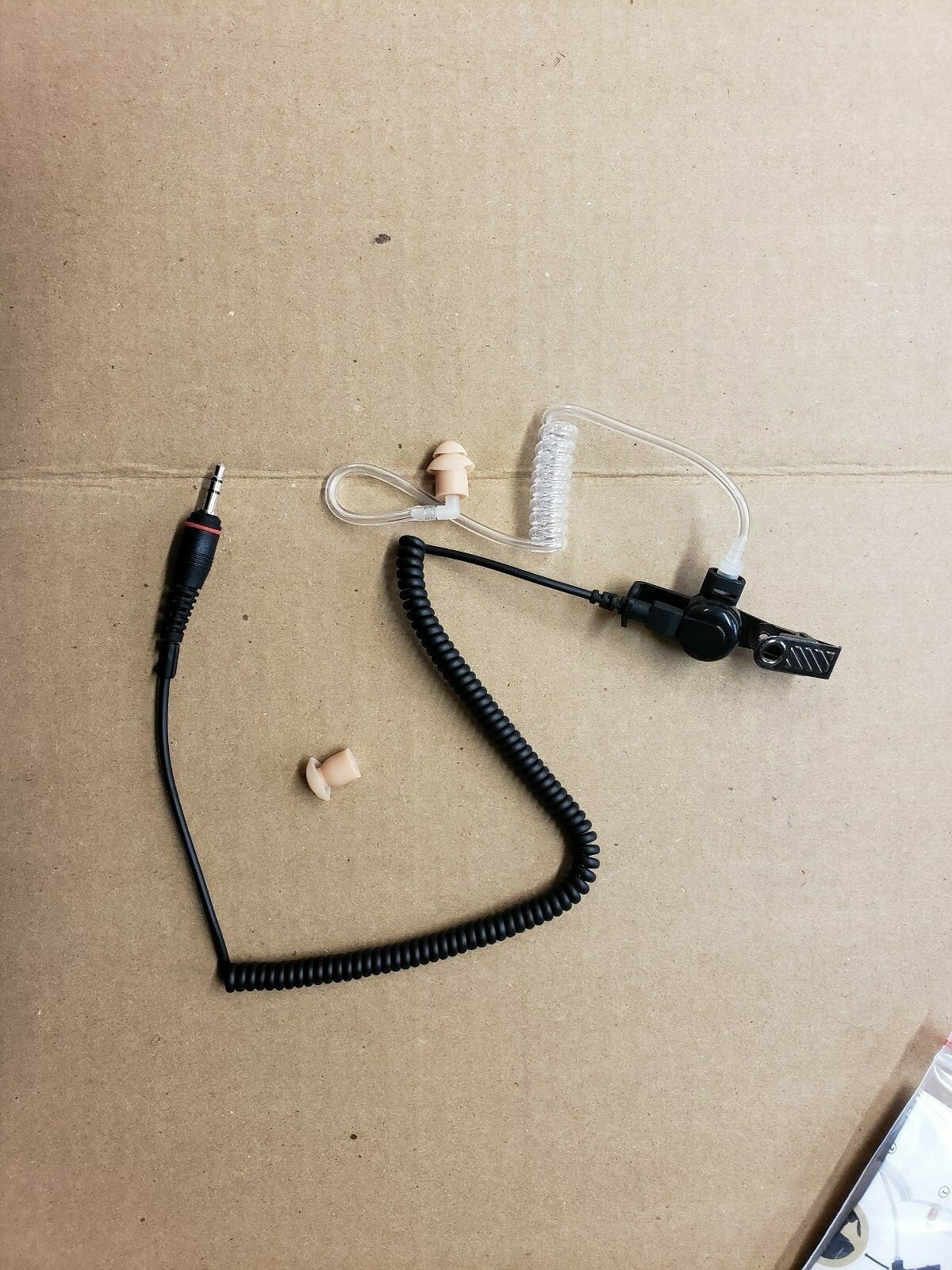 Relm Wireless Earphone, Listen only Kit Straight 3.5mm, ear Hugger ...