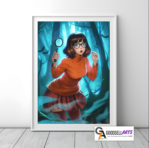 Velma Dinkley Poster | Scooby Doo wall art print | Velma Scooby Doo ...