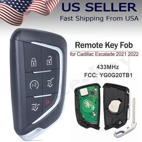 for Cadillac Escalade 2021 2022 Smart Remote Key Fob 13541571 13538864 ...