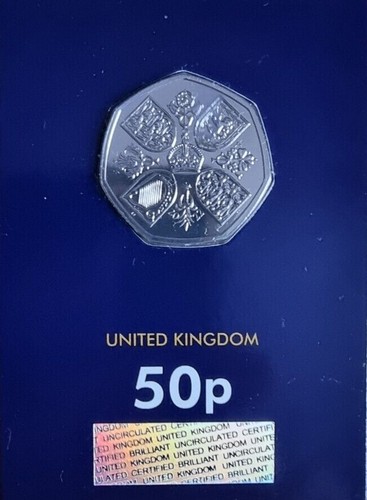 Change Checker BUNC 50p Coins CERTIFIED BRILLIANT UNCIRCULATED Blue ...