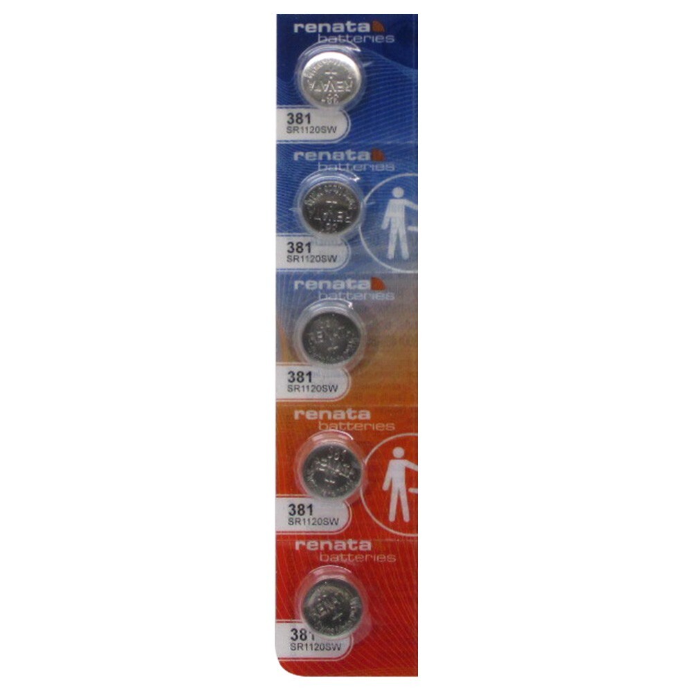 5 Renata 381 Watch 0% MERCURY Battery 381 Sr1120Sw | eBay