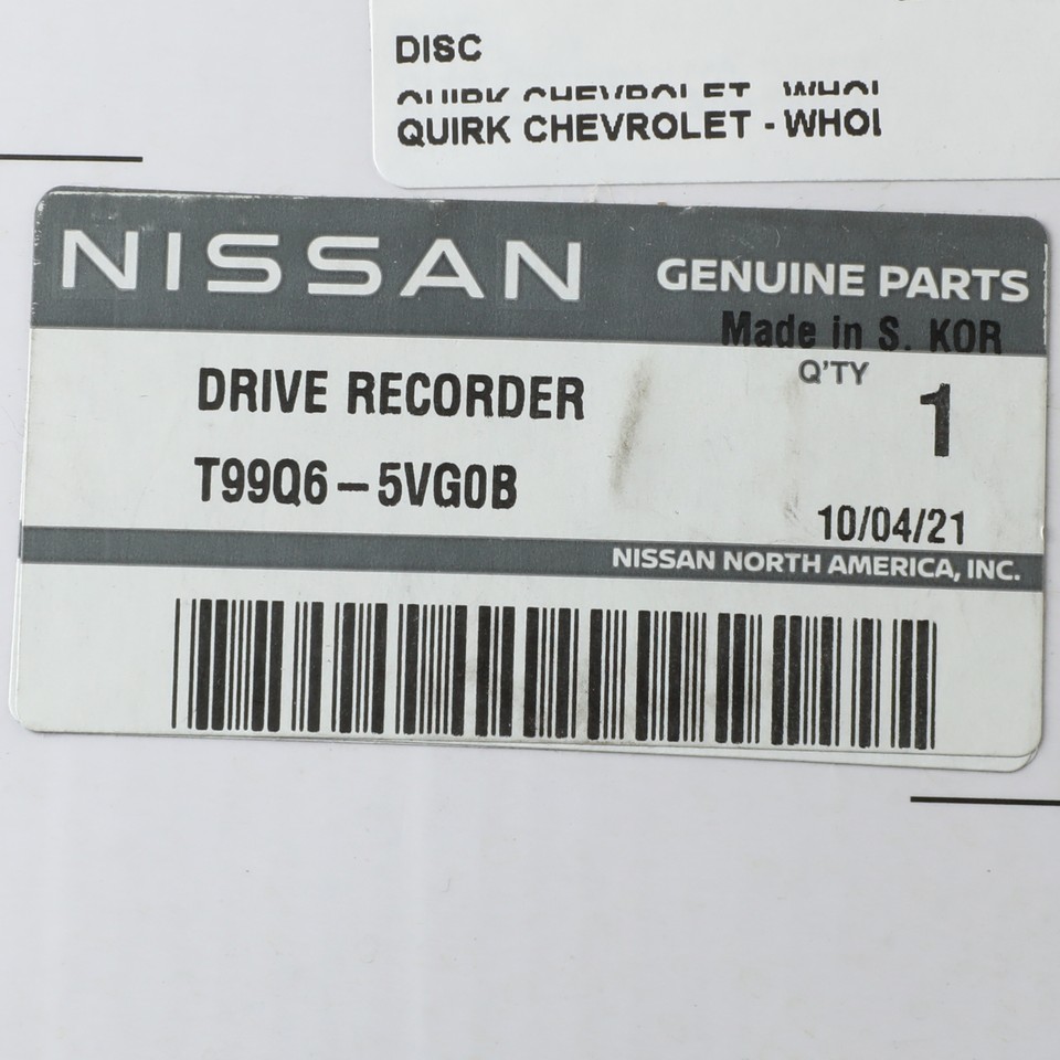 Genuine Infiniti Dual Camera Drive Recorder T99Q6-5VG0B | eBay