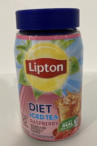 Lipton Diet Iced Tea Raspberry 10 Quarts Instant Tea 27 Servings Mix ...