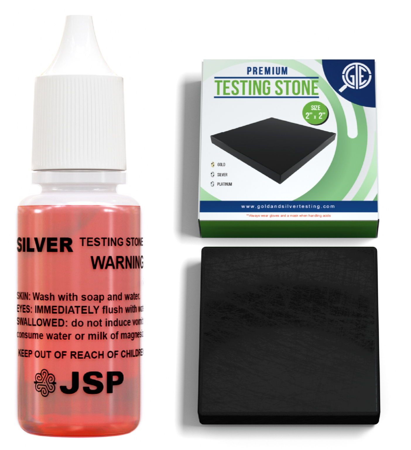 JSP Silver Test Kit Jewelry Precious Metals Scrap Testing 999 Sterling ...