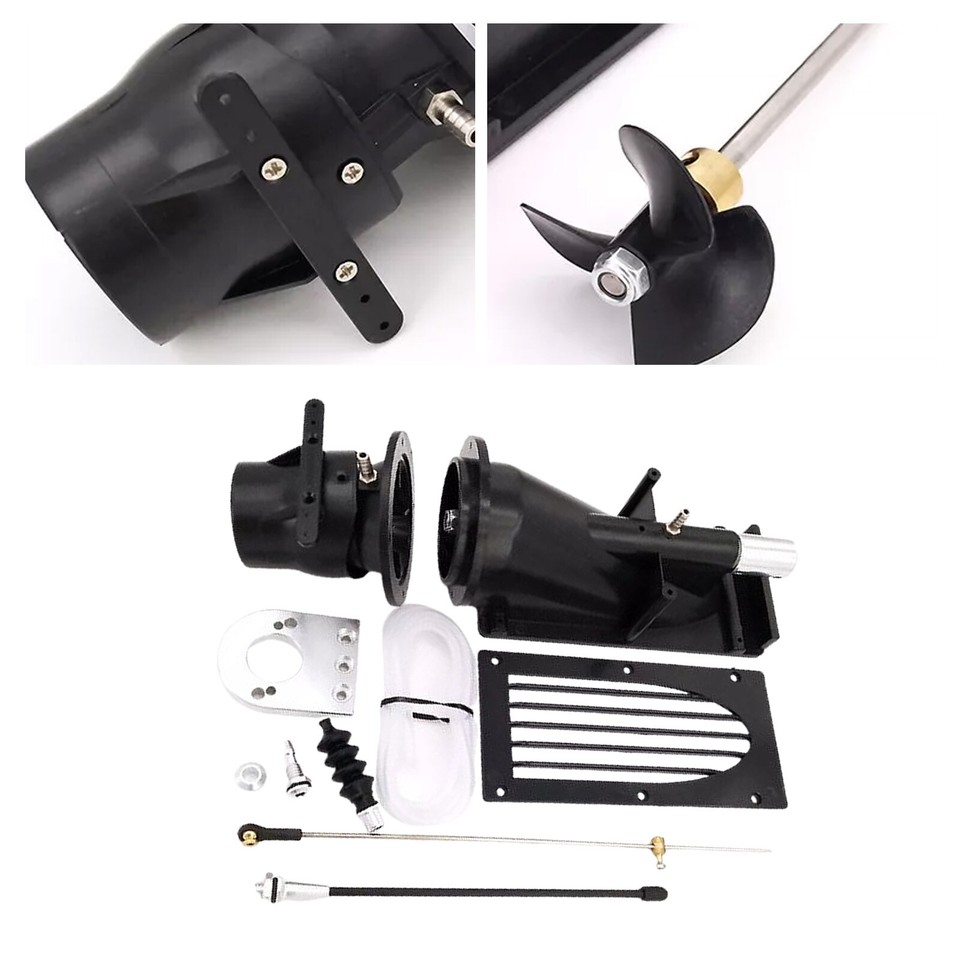 RC Jet Boat Water Thruster Jet Pump 40mm Turbo Turbojet for 70-120cm RC ...