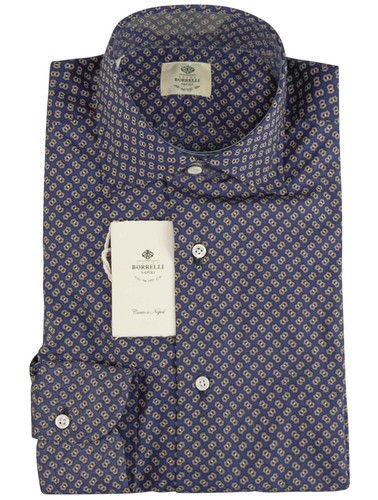 Luigi Borrelli Multicolor Cotton Shirt BV235 Man | eBay