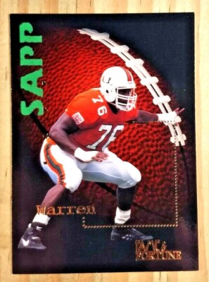 1995 SIGNATURE ROOKIE WARREN SAPP ROOKIE CARD#84 NMMT BUCCANEERS MIAMI ...