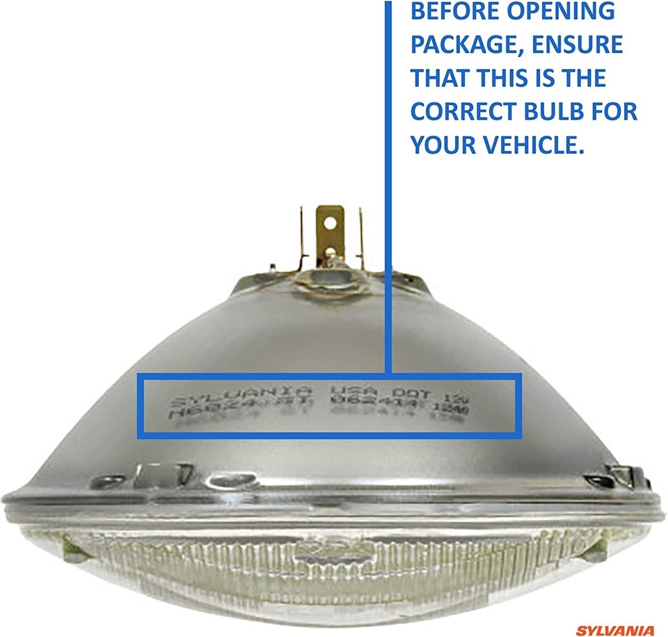 Sylvania Silverstar H6024 40/60W One Bulb Head Light Seal Beam Lamp ...