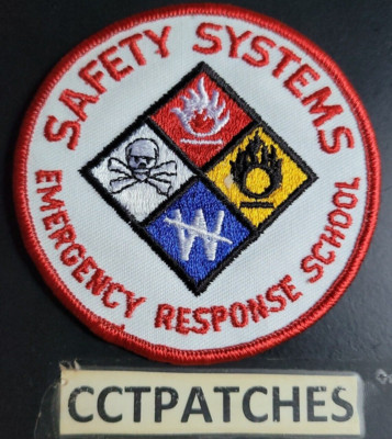 SAFETY SYSTEMS EMERGENCY RESPONSE SCHOOL HAZMAT FIRE PATCH | eBay