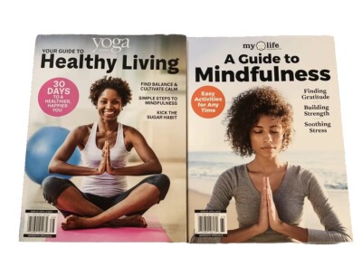 Yoga & Mindfulness Health Lifestyle Magazines 2pc NEW Exercise Mental ...