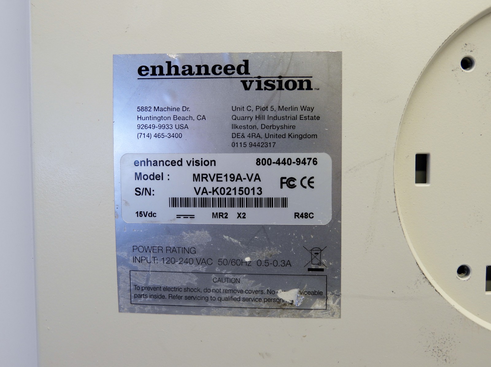 Enhanced Vision MVE19A-VA Merlin 19" LCD Video Magnifier Screen ***READ ...