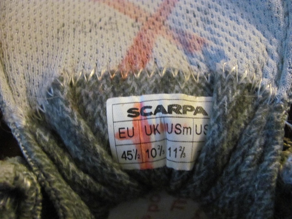 Scarpa Go Up ZG XCR Tan Suede Gore-Tex Mountaineering Hiking Boot Men's ...