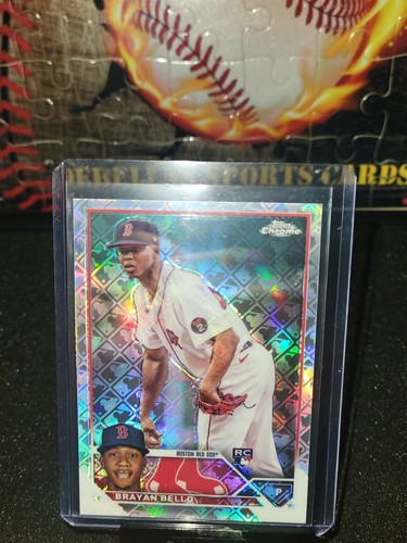 2023 Topps Chrome Logofractor Brayan Bello RC #57 ROOKIE Red Sox Card ...