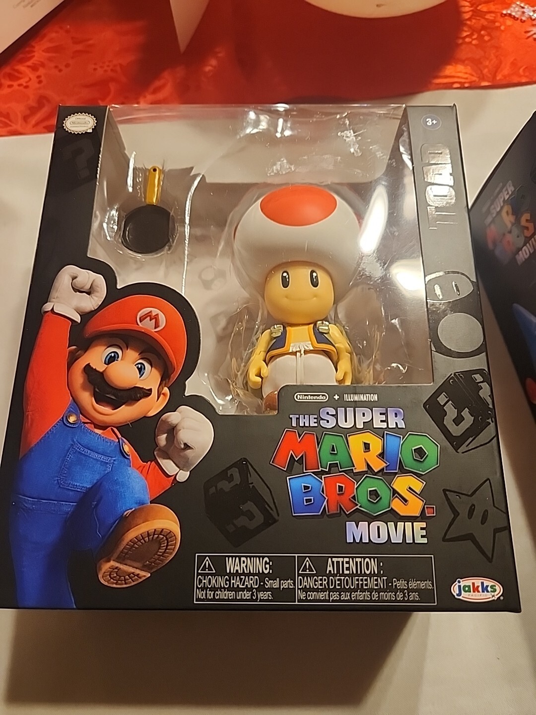 Nintendo The Super Mario Bros. Brothers Movie Toad Figure with Frying ...