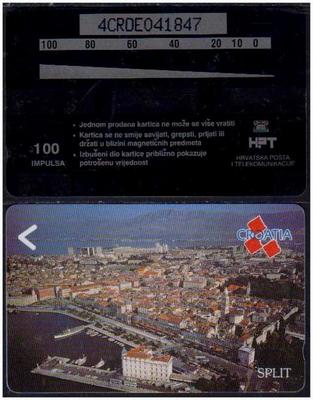 🔴Croatia SPLIT 100 Units fine used magnetic phone card from 1992🔴 | eBay