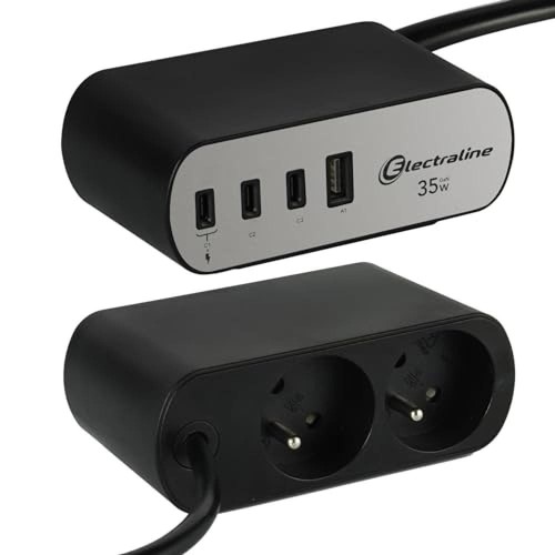 Electraline 35461 - Blocco multipresa per ufficio Electradock con 2 ...