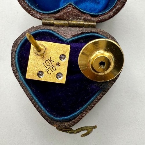 Vintage 10k Solid Yellow Gold and Diamond Enron Employee Pin | eBay