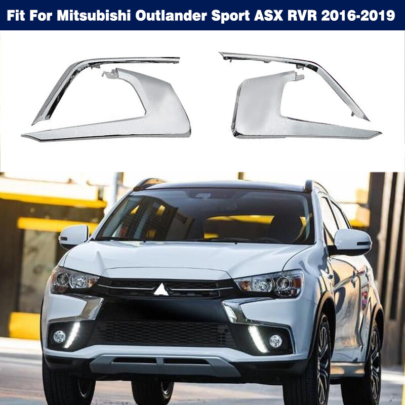 4PCS Front Bumper Molding Trim Upper Lower For Outlander Sport ASX RVR ...