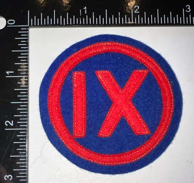 Early WWII US Army IXth 9th Corps Felt Patch | eBay