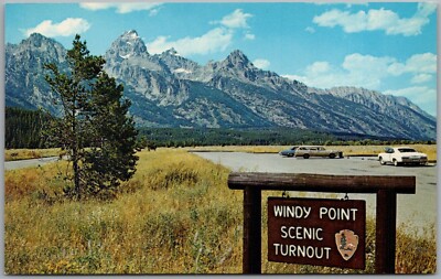 Windy Point Scenic Turnout Grand Teton National Park Wyoming Postcard ...