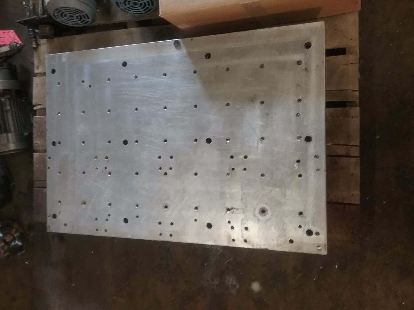 36-5/8" x 24-1/4" x 4" Aluminum Plate Sub Table Drilled & Tapped Table ...