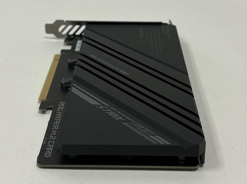 GENUINE ASUS ROG HYPER M.2 CARD PCIE NVME M.2 EXPANSION CARD WITH ...