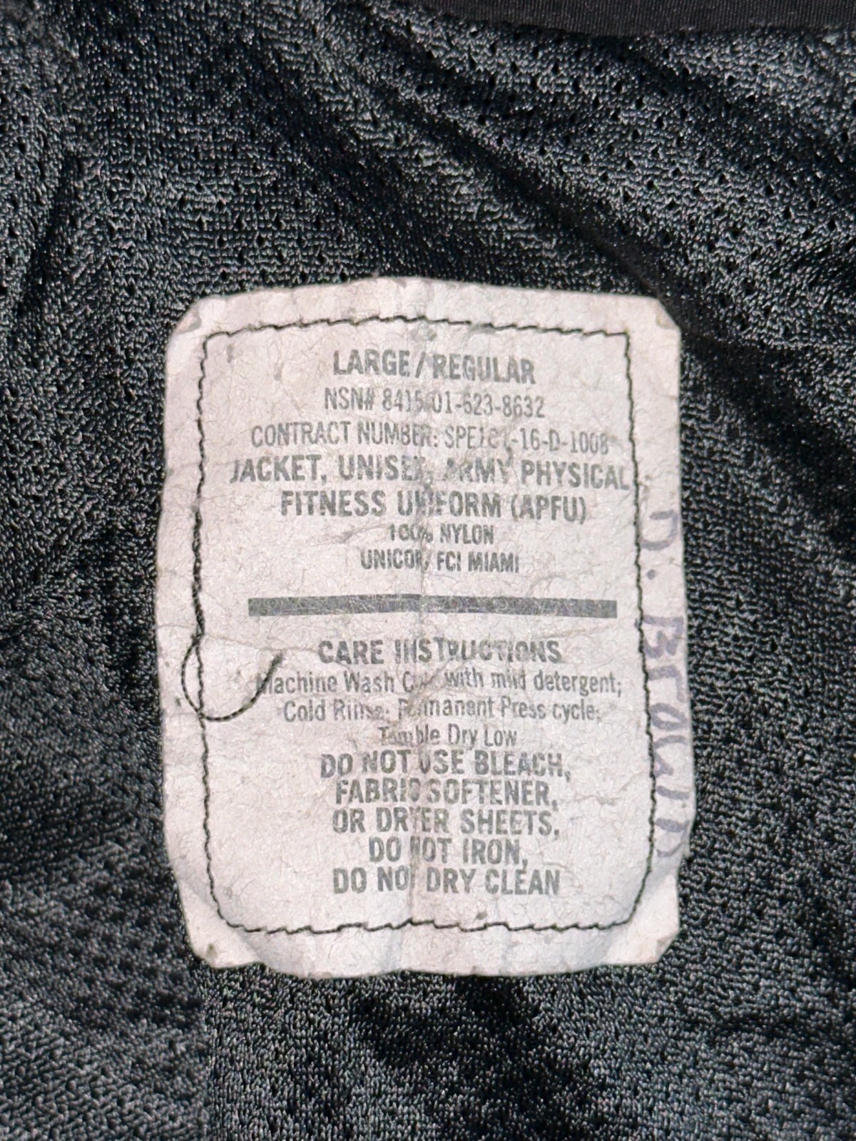 USGI Unisex Black & Gold Army Physical Fitness Uniform APFU Jacket All ...