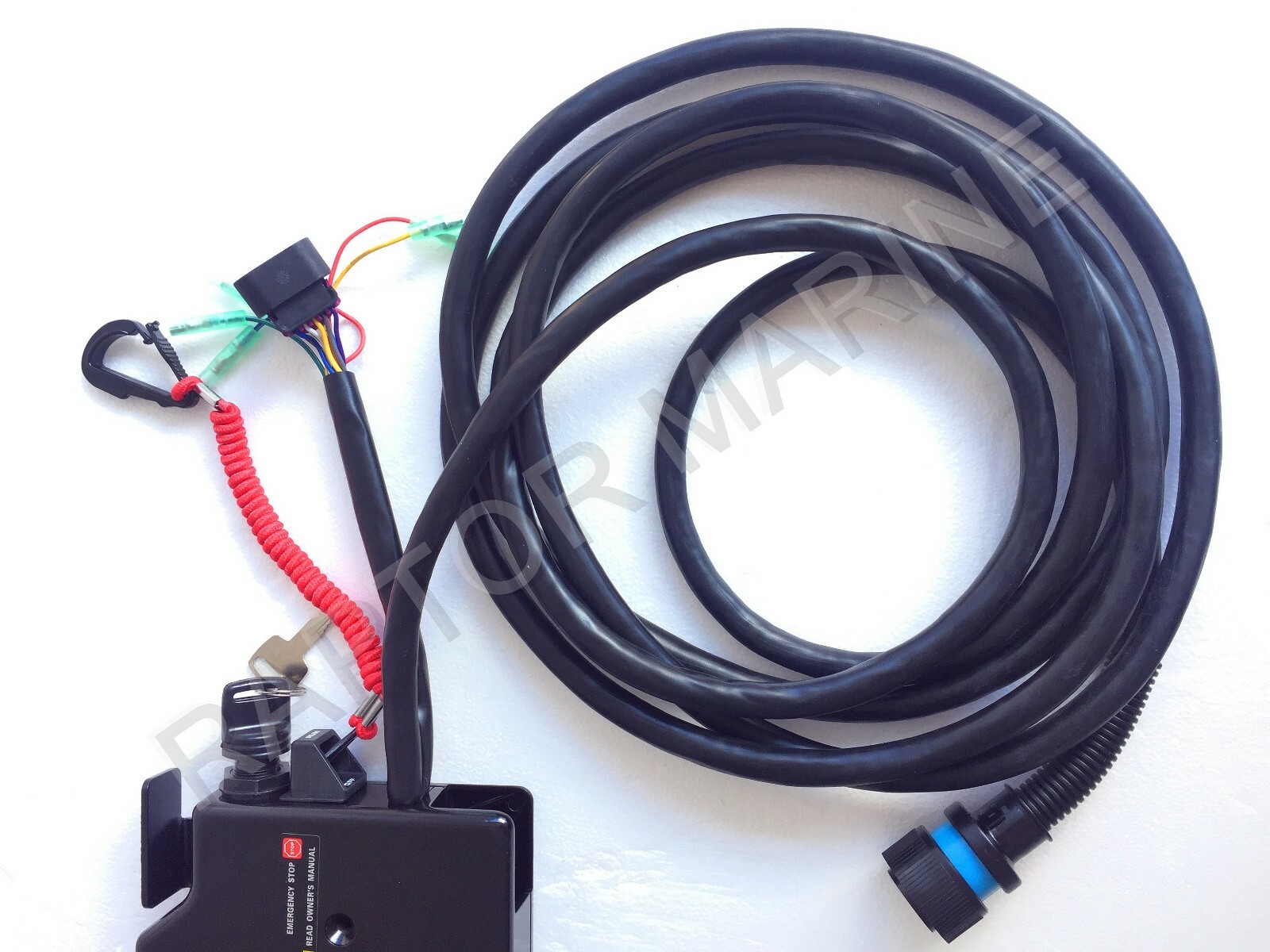 Side mount remote control box for MERCURY outboard, 14 pin cable, pull ...