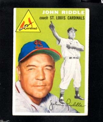 24923* 1954 Topps # 147 John Riddle | eBay