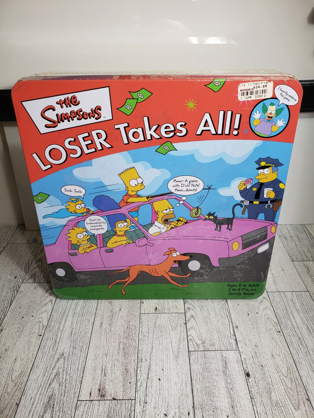THE SIMPSONS ~ LOSER TAKES ALL Game NEW SEALED ~ COLLECTOR’s TIN ...
