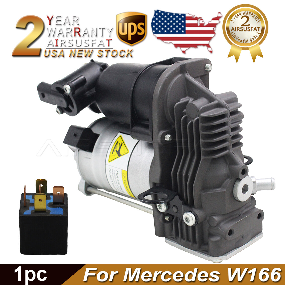 Air Suspension Compressor for Mercedes ML GL W166 X166 GL450 2013-16 ...