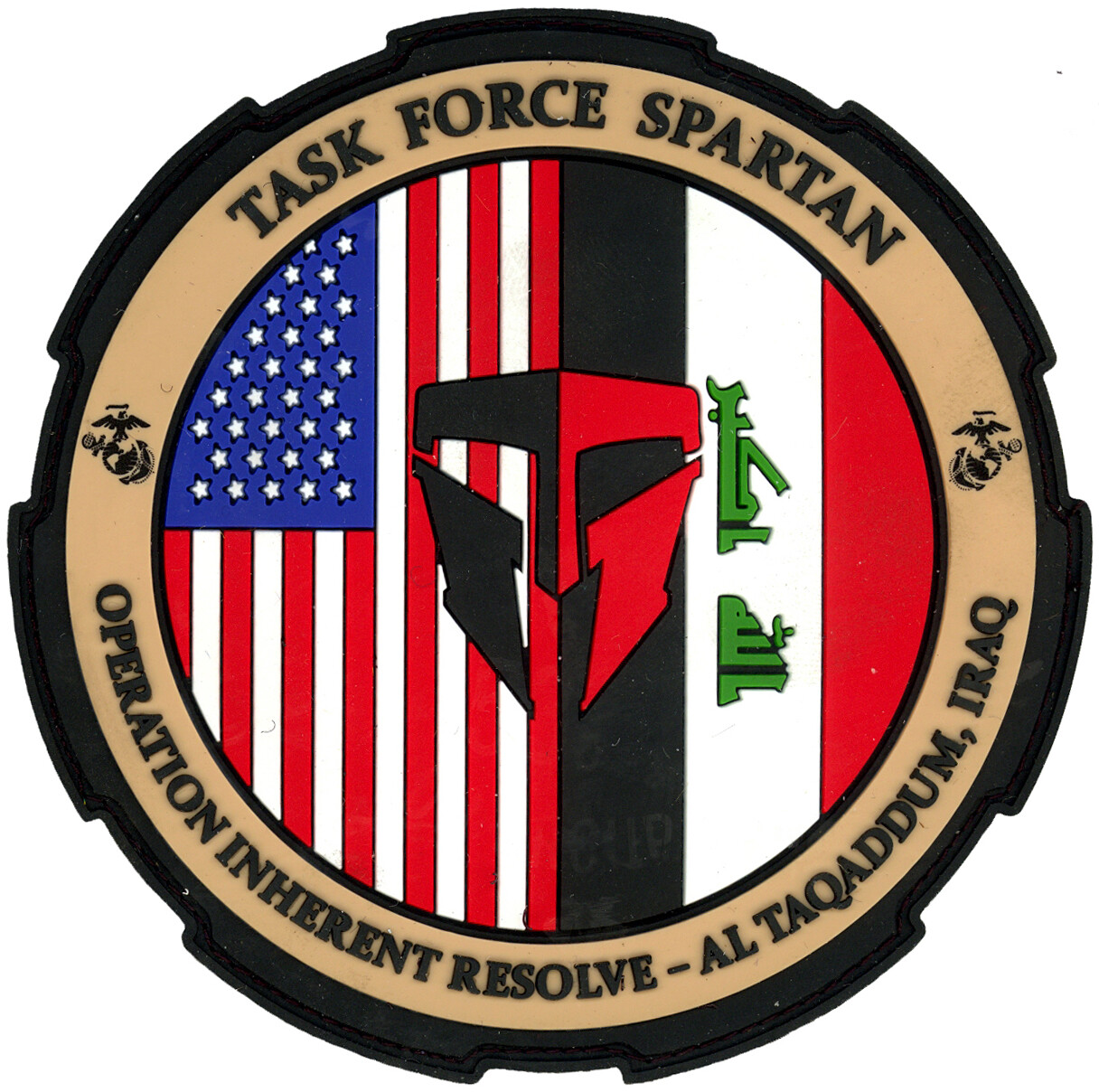 USMC TASK FORCE SPARTAN OPERATION INHERENT RESOLVE PVC PATCH SET | eBay