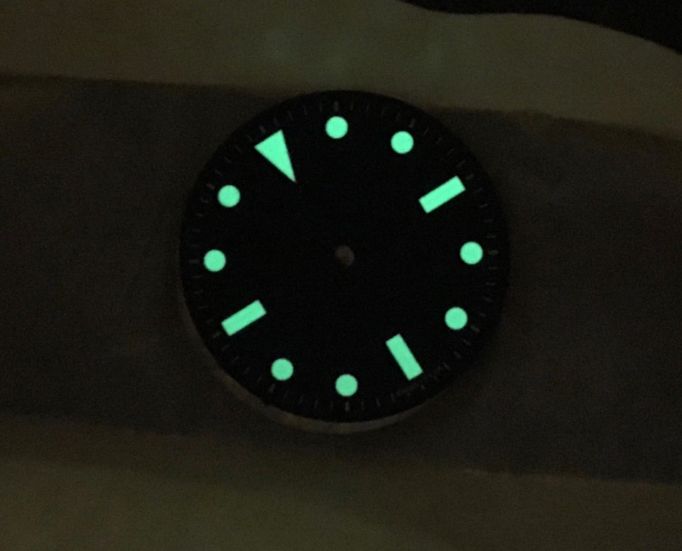 Yellow Milsub Watch Dial Seiko 7S26 NH35 Movement MOD 28.5mm | eBay