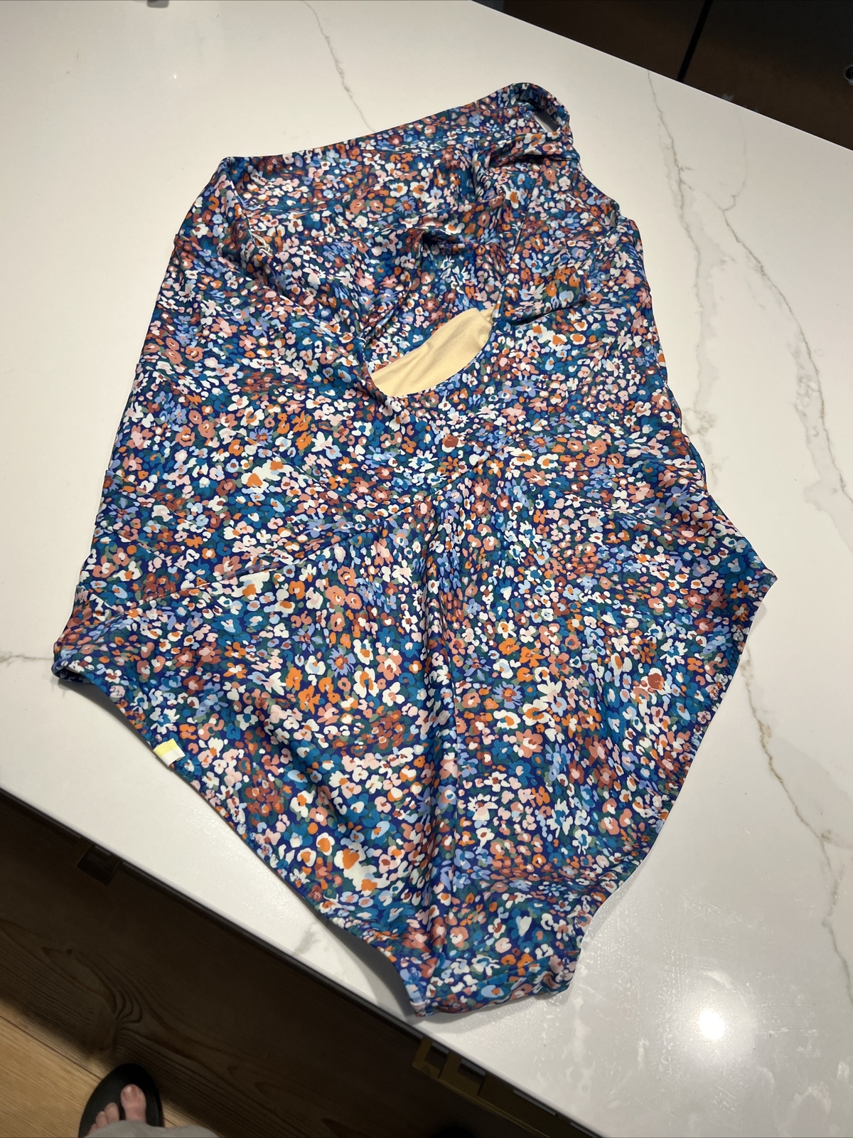 Summersalt Sidestroke 16 Garden Blue Floral One Shoulder 1 Piece Swimsuit | eBay.de