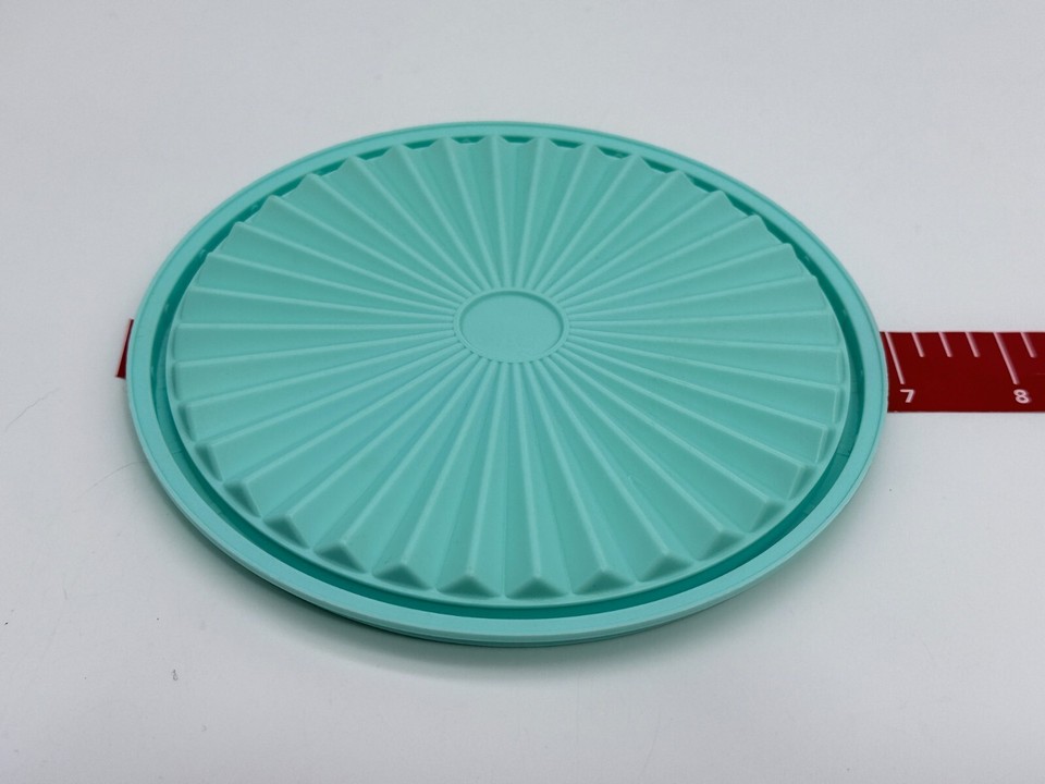 6-1/4" Blue TUPPERWARE Servalier Replacement Lid 808 FOR Canister 807 ...