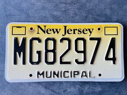 NEW JERSEY POLICE,FIRE, MUNICIPAL GOVERNMENT LICENSE PLATE—-CHECK IT ...