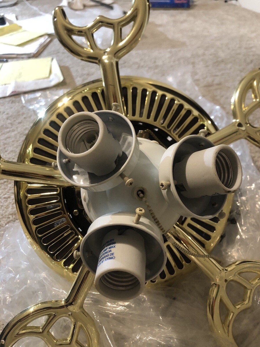 Bad 80s Brass Ceiling Fan