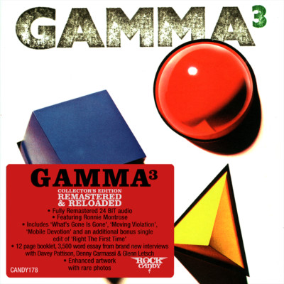 Gamma ~ Gamma 3 (1982) CD 2013 • Ronnie Montrose • Rock Candy Records ...
