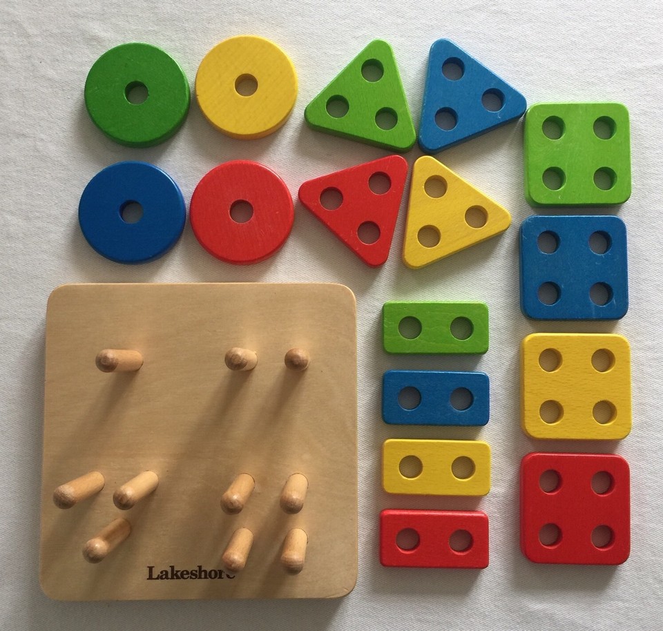 Sort-A-Shape Shape Sorter Activity Board Lakeshore Learning Colorful | eBay
