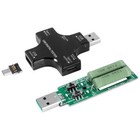 USB C Tester, 2 in 1 Type C USB Tester Color Screen IPS Digital ...