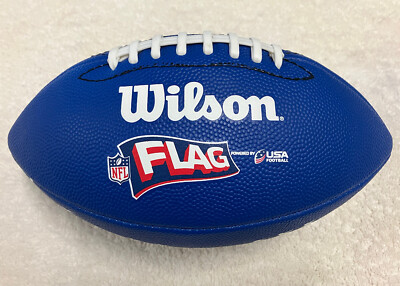 Wilson NFL USA Flag Play Football - New Kids Blue White Youth Size ...