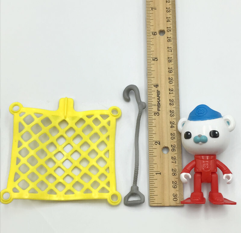 Octonauts Gup-A Captain Barnacles Diver Figure Hook Yellow Net ...