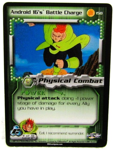 2001 Score Unlimited Dragon Ball Z DBZ CCG TCG Android 16's Battle ...