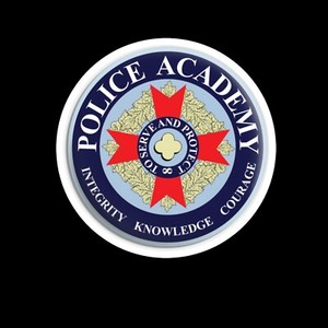 Police Academy Logo Badge 1980s Car Sticker Movie Locker 80mm | eBay