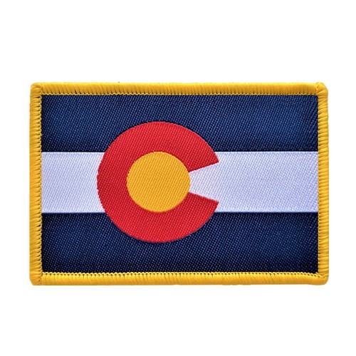 Colorado State Flag Patch US USA Woven/Embroidered - Hook & Loop | eBay
