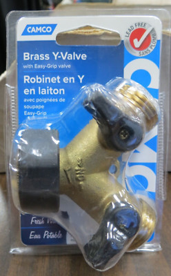 CAMCO BRASS Y-VALVE WITH EASY-GRIP VALVE LEAD FREE 20123 | eBay