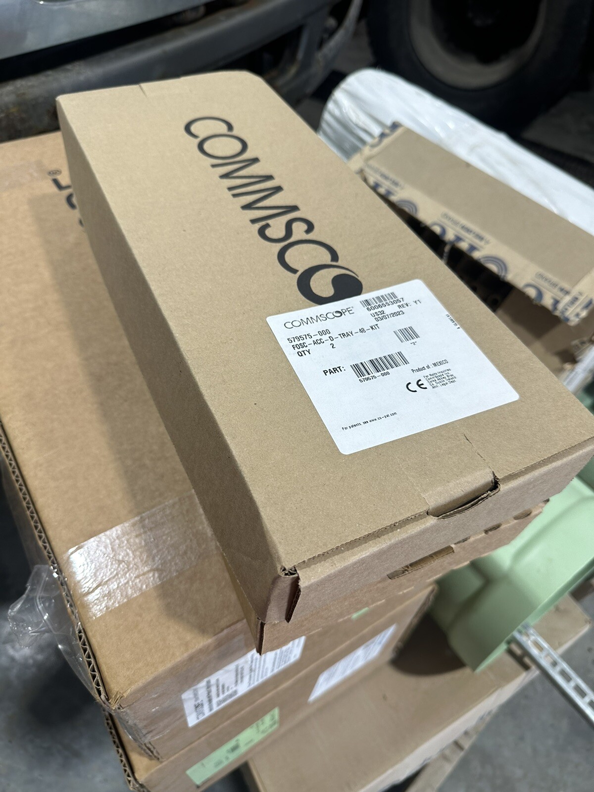 2 pack 579575-000 FOSC™ Fiber Optic Splice Tray Kit, 48-Splice Capacity ...