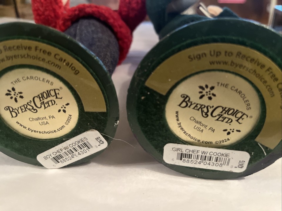 Byers Choice Baking Boy & Girl Chef Carolers - NEW 2024 - | eBay